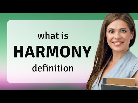 Harmony | definition of HARMONY