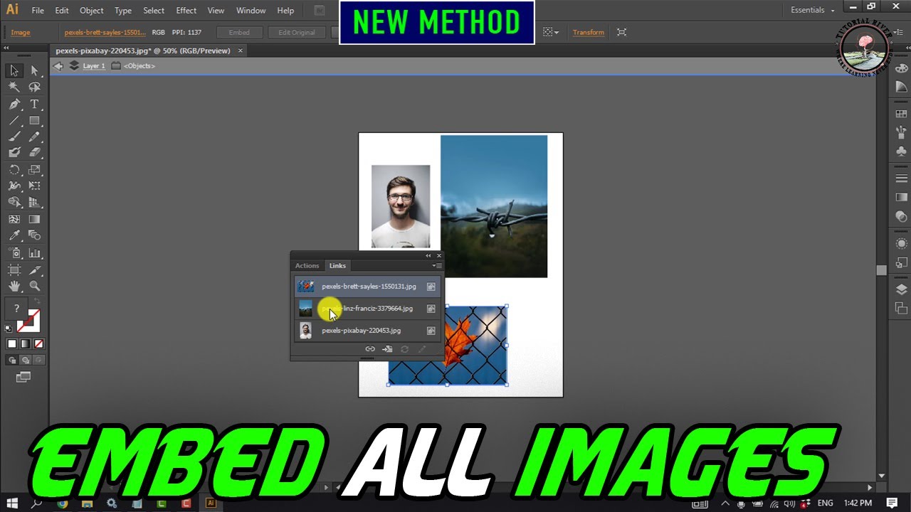 How  to Embed All Images In Illustrator 2026 | Tutorial River