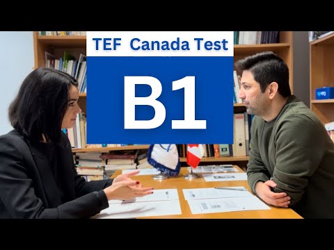 Full TEF Canada Speaking Test Level B1, Epreuve Expression Orale B1 l CLB 6