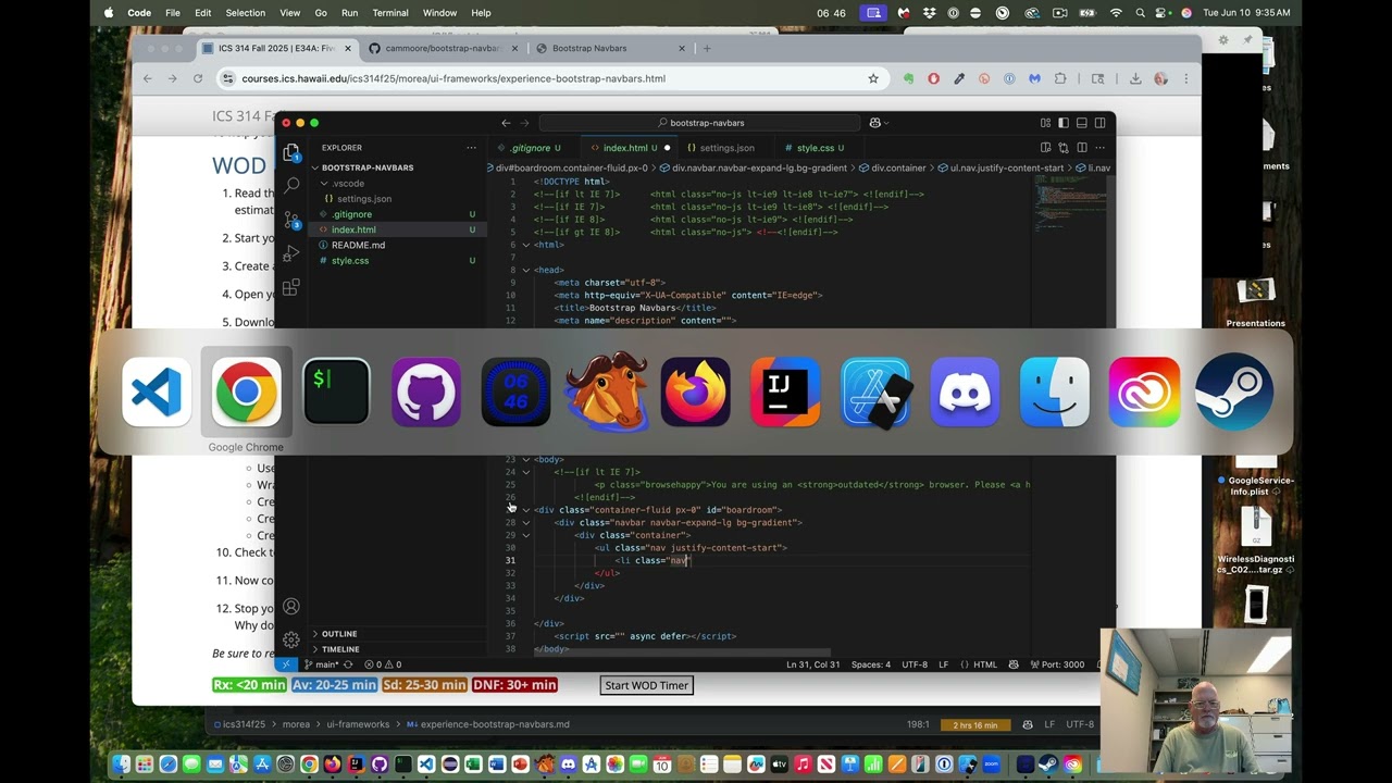 Practice WOD: Bootstrap Navbars 1
