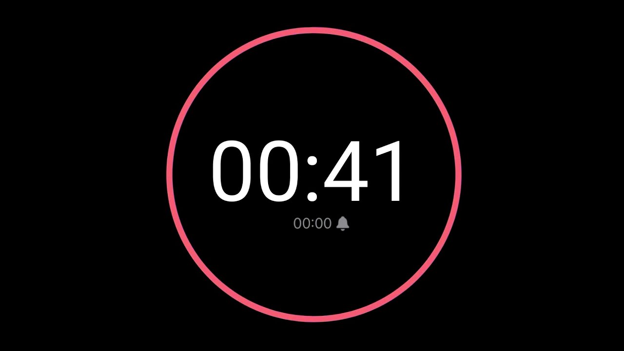 41 Second Countdown Timer / iPhone Timer Style