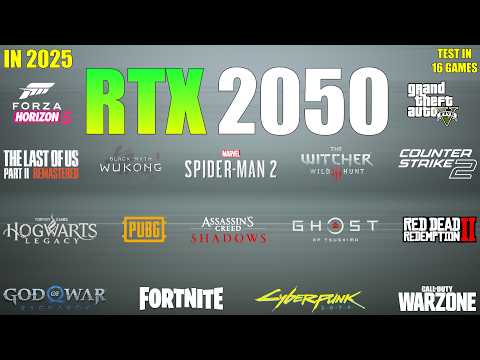 RTX 2050 Laptop : Test in 16 Games in 2025 - Worth for Modern Games?