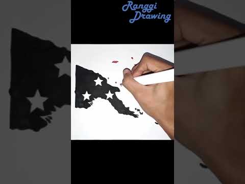 Drawing Map of Papua New Guinea