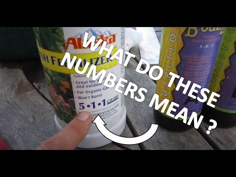 Feeding marijuana plants - Decifering fertilizer numbers