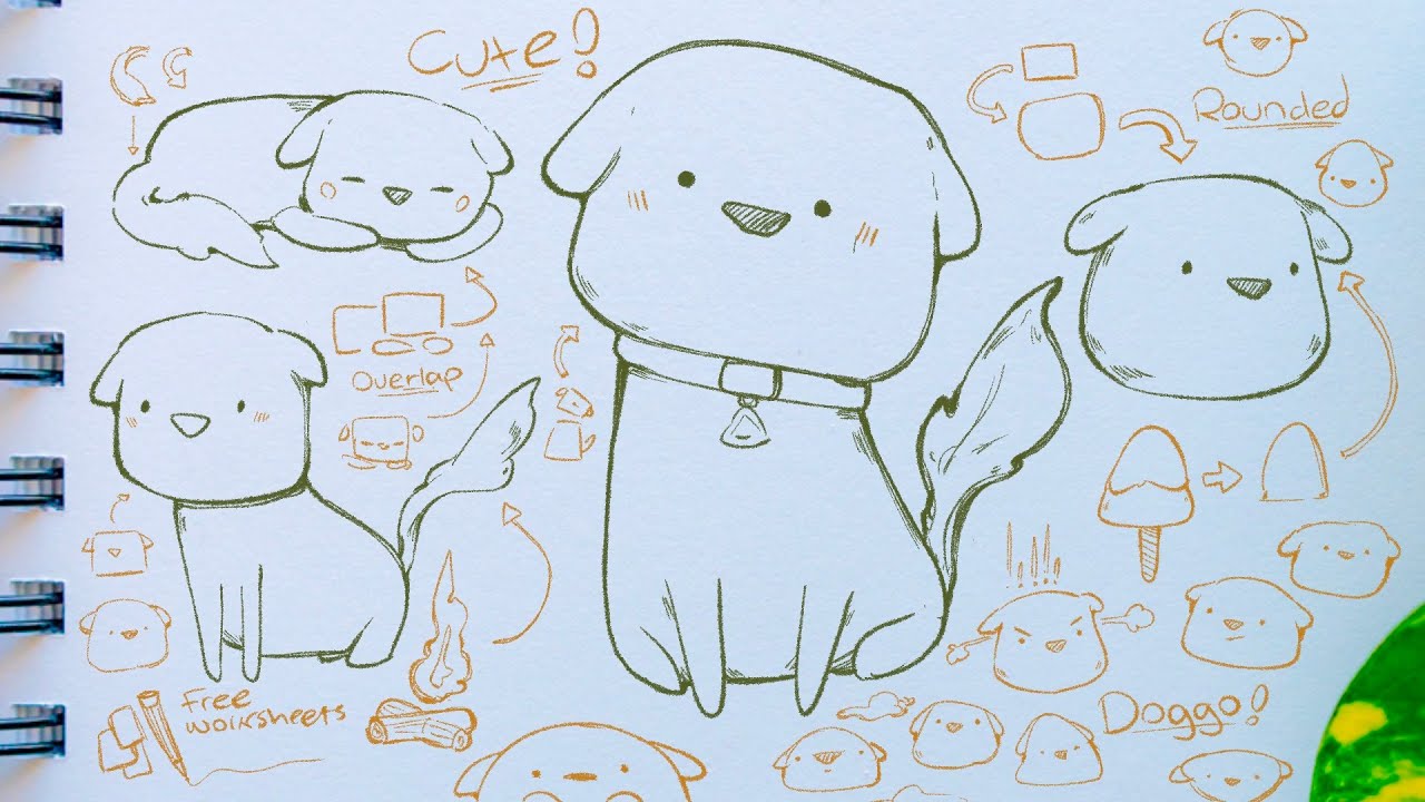 How to Draw a Dog - Easy Step by Step for Beginners ✏️