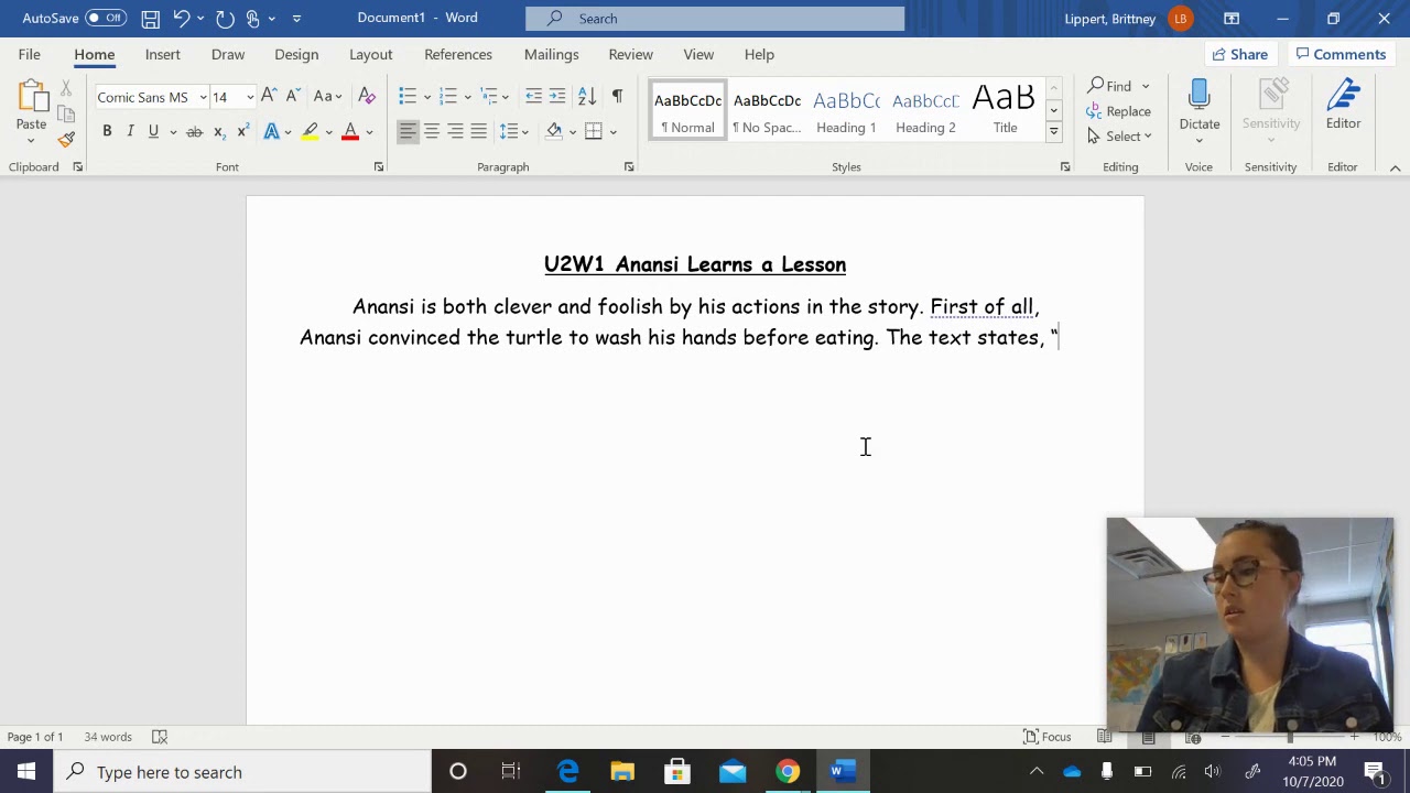 U1W2 Rough Draft Example