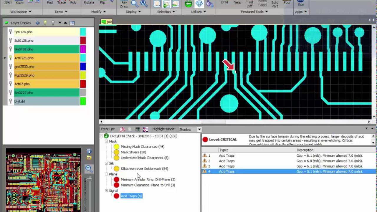 Perform DFM Check on Gerber files and generate a PDF report  HD