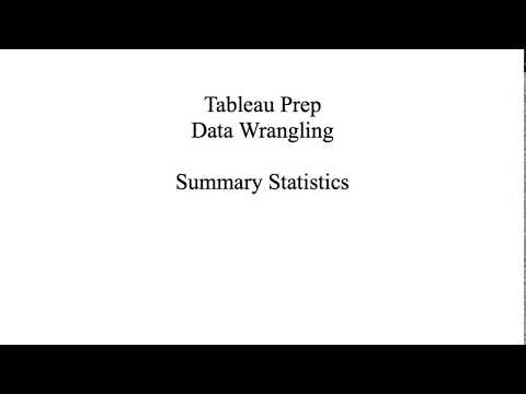 Calculating Summary Statistics
