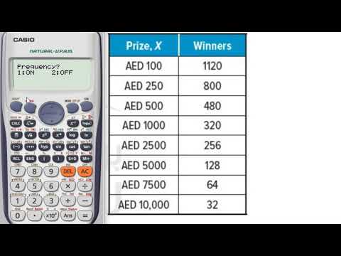 Use of a Calculator to Find the Mean and Standard Deviation