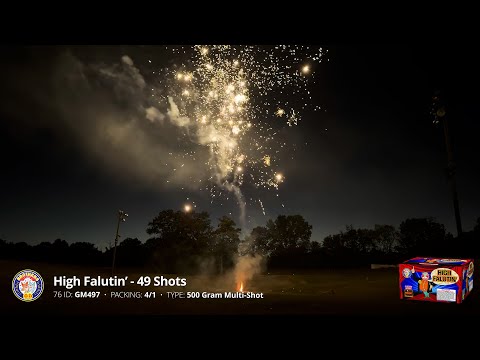 GM497 High Falutin - 49 shot 500 Gram - Brothers Pyrotechnics 2024 Production
