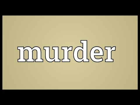 Murder Meaning
