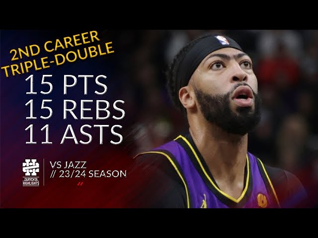 Listing 3 triple-doubles of Anthony Davis' career ft. Highlights and more