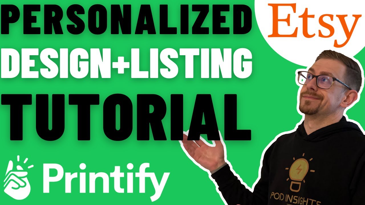 Let's Create a Personalized Design for Etsy Print on Demand - COMPLETE TUTORIAL