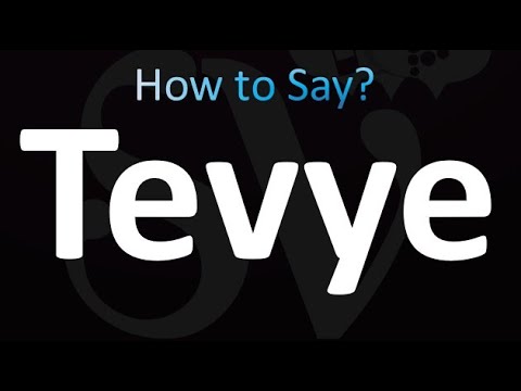 How to Pronounce Tevye (correctly!)