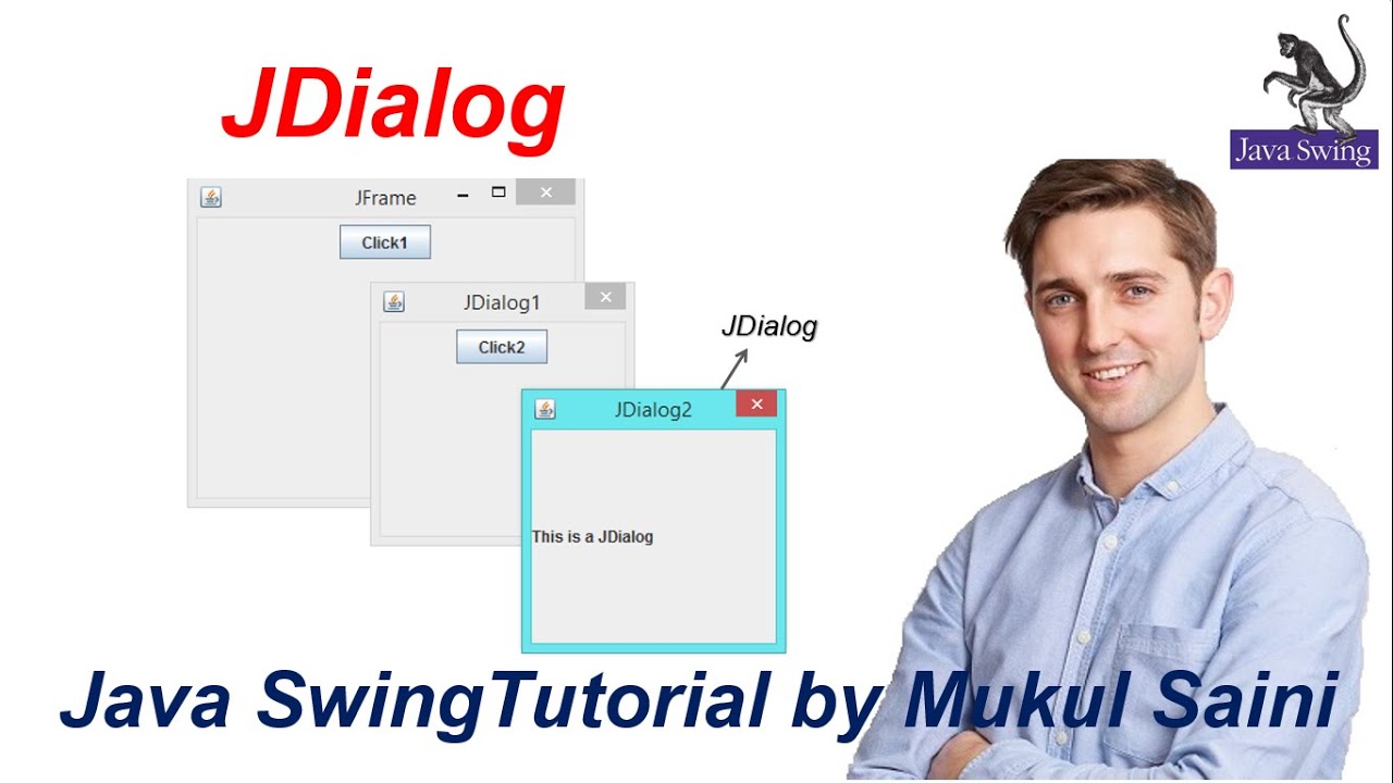 #48 Java Swing Tutorial | JDialog in Java