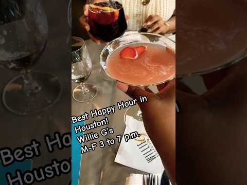 Best Happy Hour in Houston!Willie G’s M-F 3 to 7 p.m. #houstonhappyhour #williegsseafood #datenight