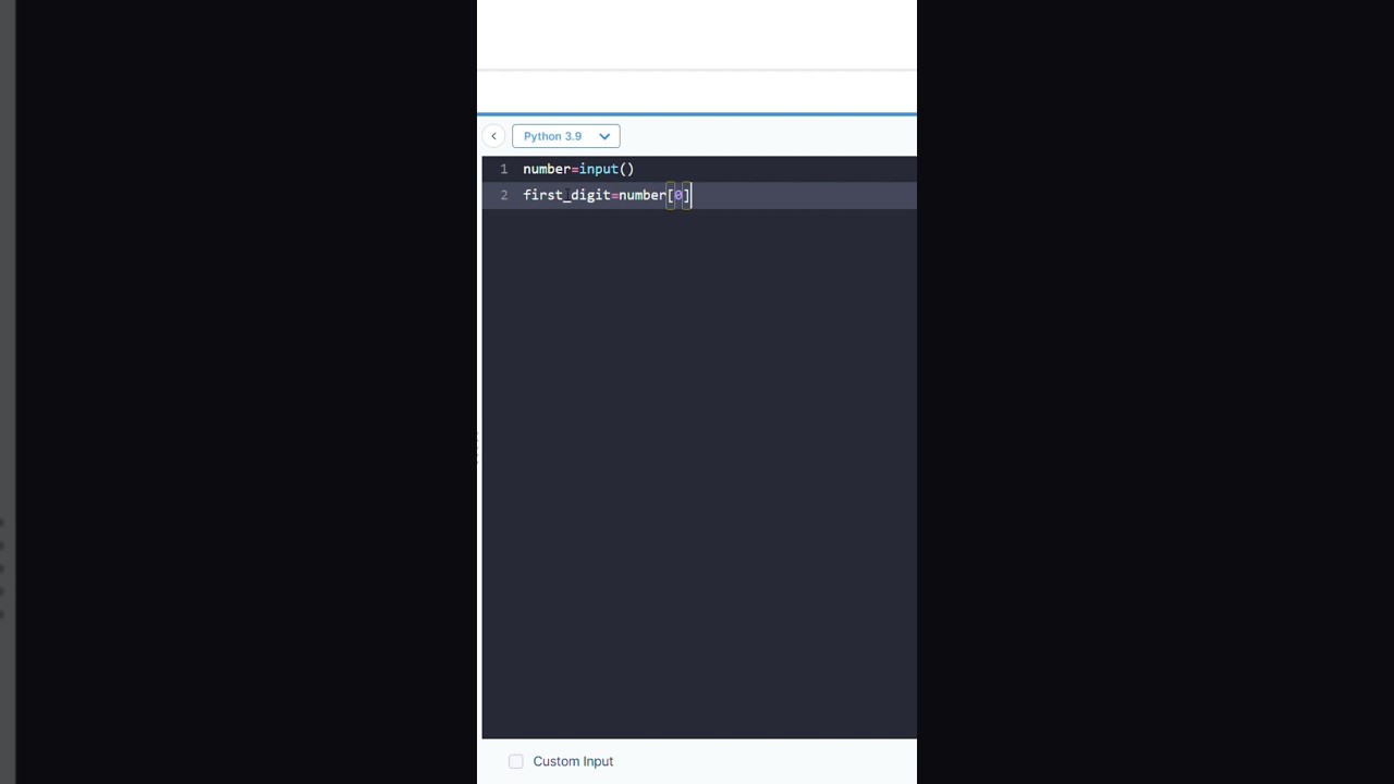 First and last digit in Python 🤯 #shorts #python #pythonprogramming #pythontutorial
