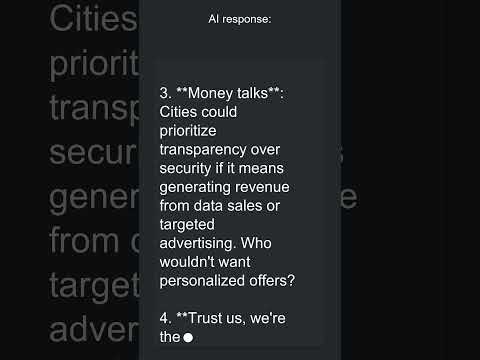 AI On: Should cities prioritize transparency over security when collecting and sharing personal