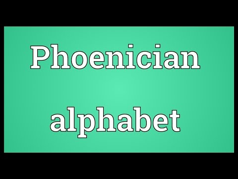 Phoenician alphabet Meaning