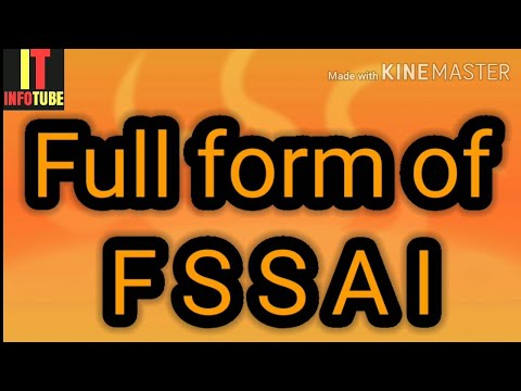Full form of FSSAI | What is FSSAI