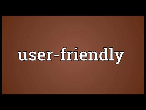 User friendly Meaning | Wordogram