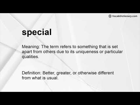 special Meaning