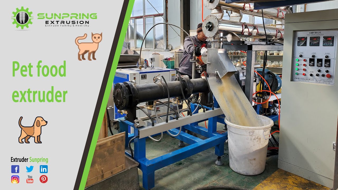 2021 new arrival dog food extruder pet food machine pet food pellet extruder