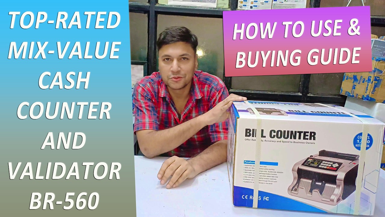 BR-560 Mix Value Cash Counter 💵 Unboxing & How to Use | Best Note Counting Machine 2026