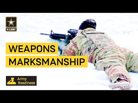 Soldiers Conduct Weapons Marksmanship