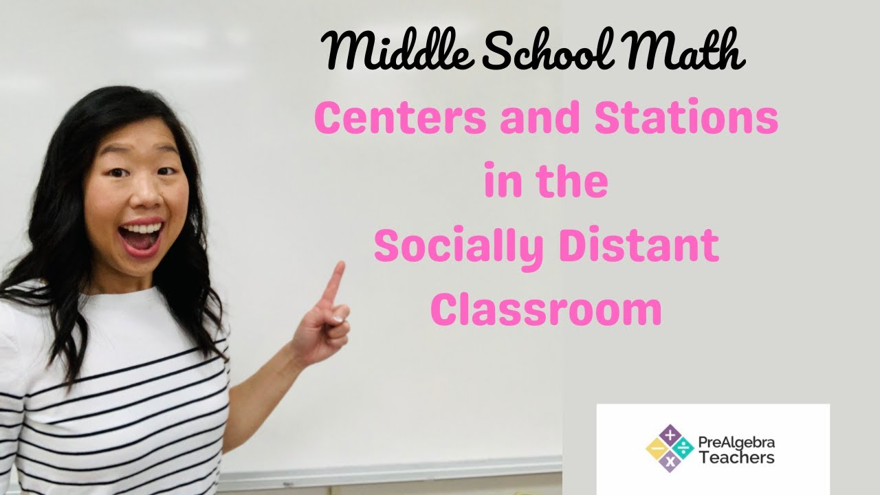 Middle School Math Digital Centers and  Stations (Grades 6, 7, 8)