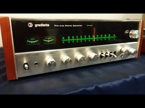 RECEIVER GRADIENTE STR 1000 ANO 1973 - TAPE B & O - Caixa Master 120 - SOM VINTAGE 80