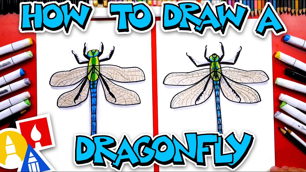 How To Draw A Realistic Dragonfly
