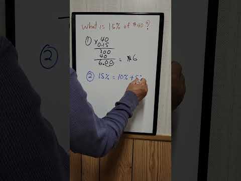 What Is 15% Of $40? #maths #math #mathematic #mathematics #percentage