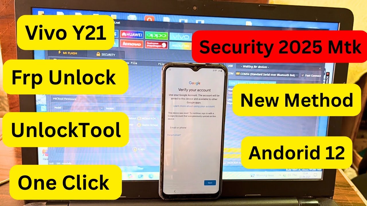 Vivo Y21 FRP Unlock 2025 | UnlockTool Latest Method