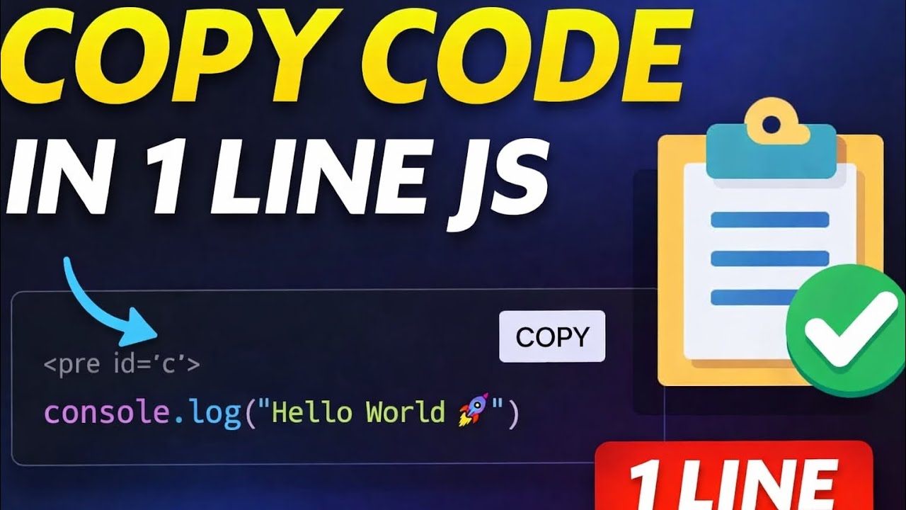 Copy Code Like GitHub 😎 (No Selection Needed)