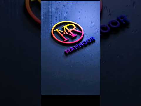 'MAHNOOR' beautiful logo โ๐ผ|#art #logo