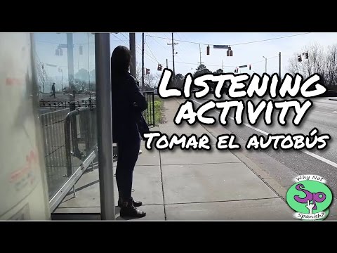 Spanish listening activity: Taking the bus || Tomando el bus (1/3)