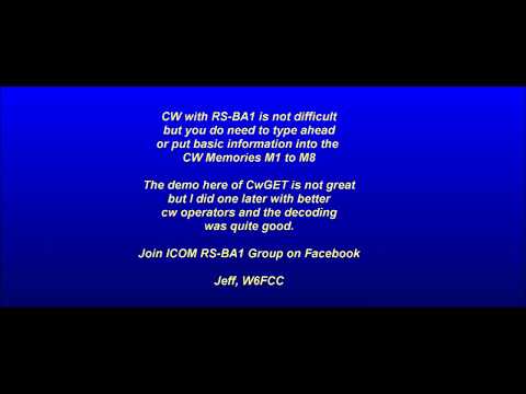 RS BA1 CW Mode Demo