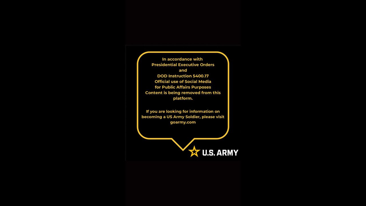 U.S Army Statement