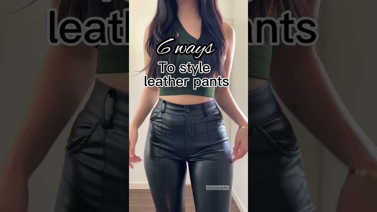 Leather pants for fall and winter 💕 #stylingtips #leatherpants