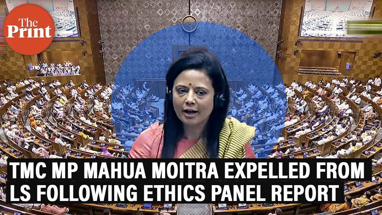 TMC MP Mahua Moitra expelled from Lok Sabha following Ethics Panel’s report