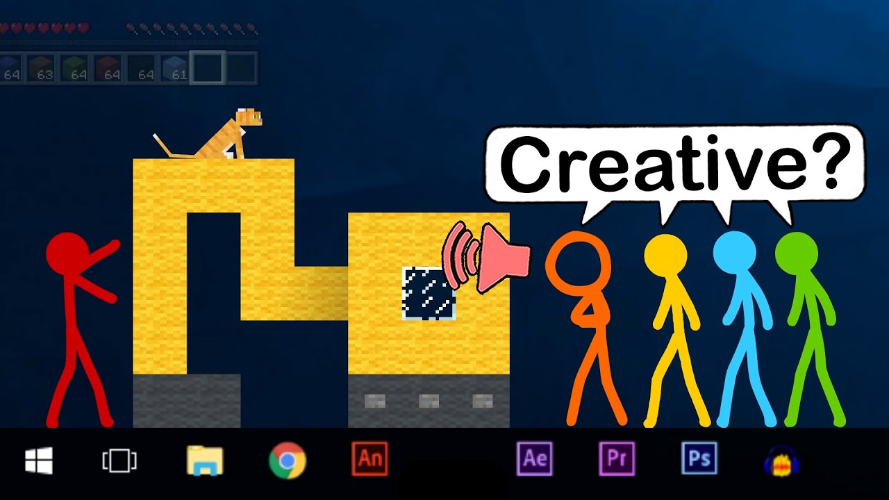 I voiced over Alan Becker's The Building Contest - Animation vs. Minecraft Shorts Ep. 2