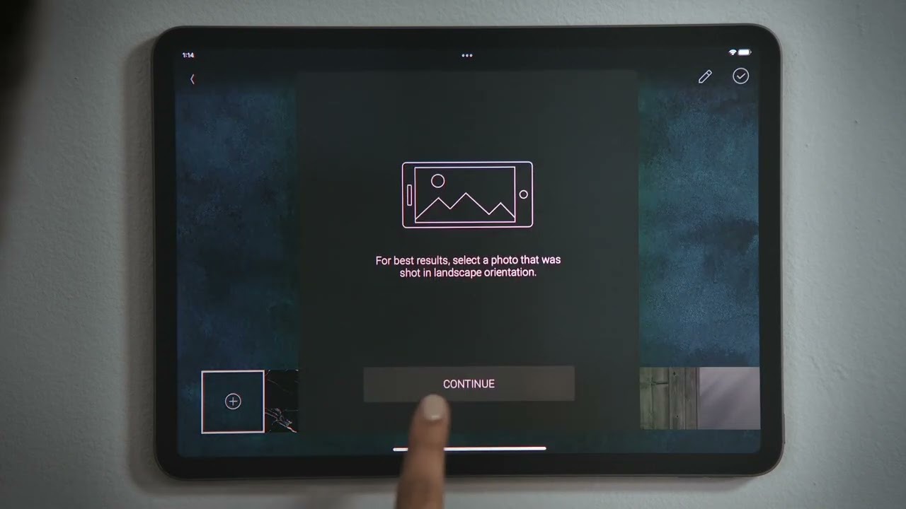 Set My Own Control4 Touch Screen Background
