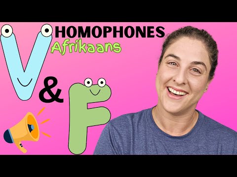 Afrikaans Homophones that START with F and V