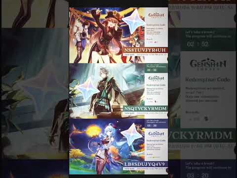 3.4 Livestream Codes for Everyone!!!!! Enjoy #livestream #gaming #genshinimpact #genshin #codes