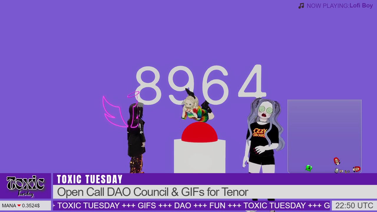 Toxic Tuesday | Open Call DAO Council & GIFs for Tenor | 22 July 2025