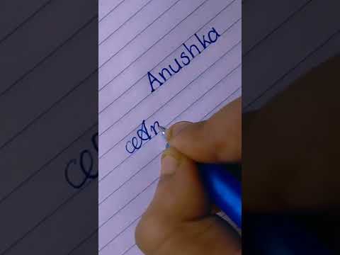 Anushka - Name Writing।। Simple Name Calligraphy ✍️