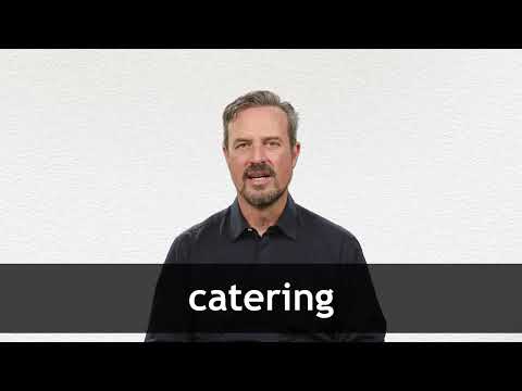 How to pronounce CATERING in American English