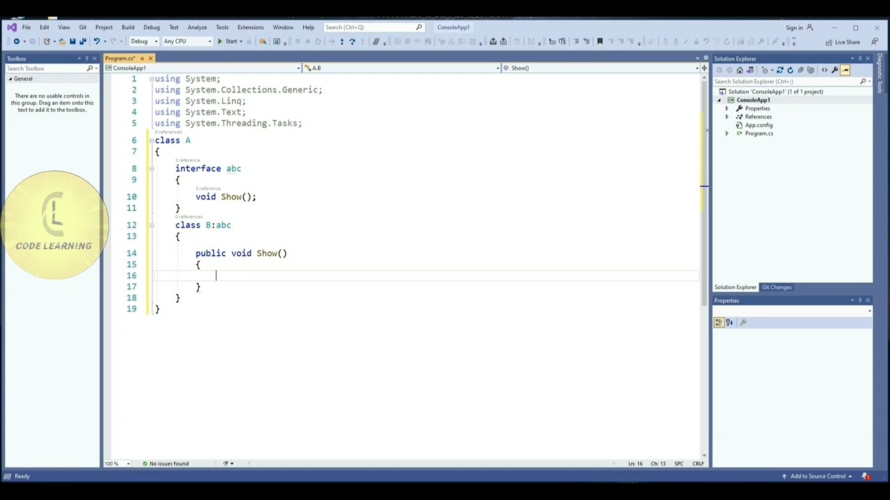 C# | Interface #1 | CodeLearning