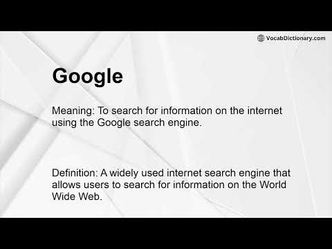Google Meaning